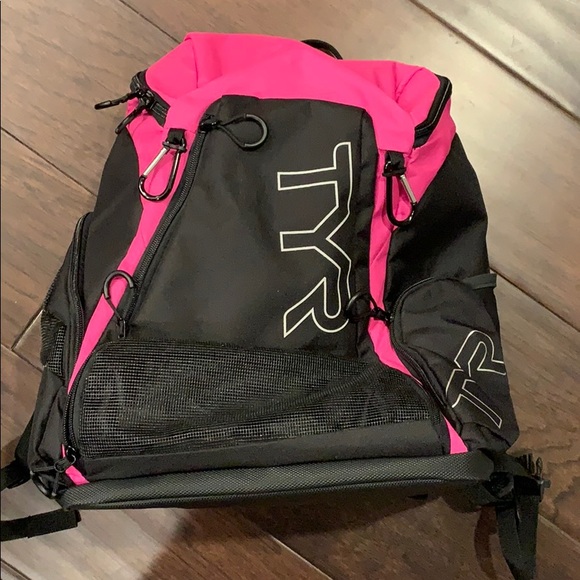 TYR | Bags | Tyr Alliance 3l Pink Black Swim Backpack Wow | Poshmark